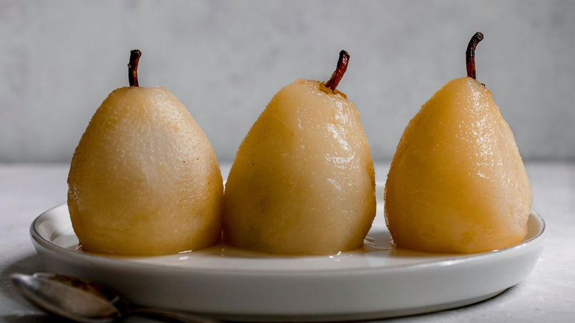 Poached Pears With a Black Tea Syrup – Nerada Tea